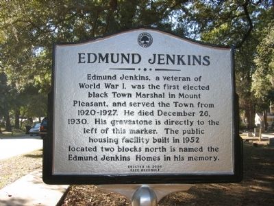 Edmund Jenkins / Ocean Grove Cemetery Historical Marker