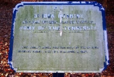 3rd Iowa Infantry Historical Marker