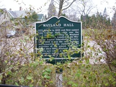 Wayland Hall Historical Marker