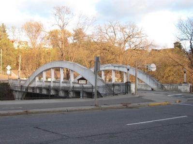 The Marsh Rainbow Arch Bridge Historical Marker