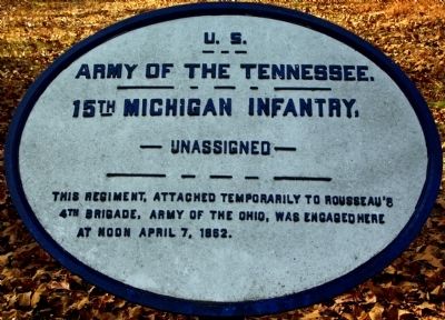 15th Michigan Infantry Historical Marker