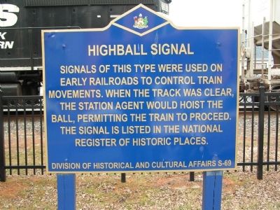 Highball Signal Historical Marker