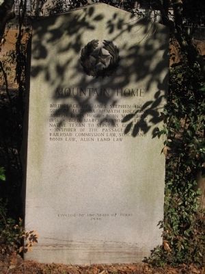 Mountain Home Historical Marker