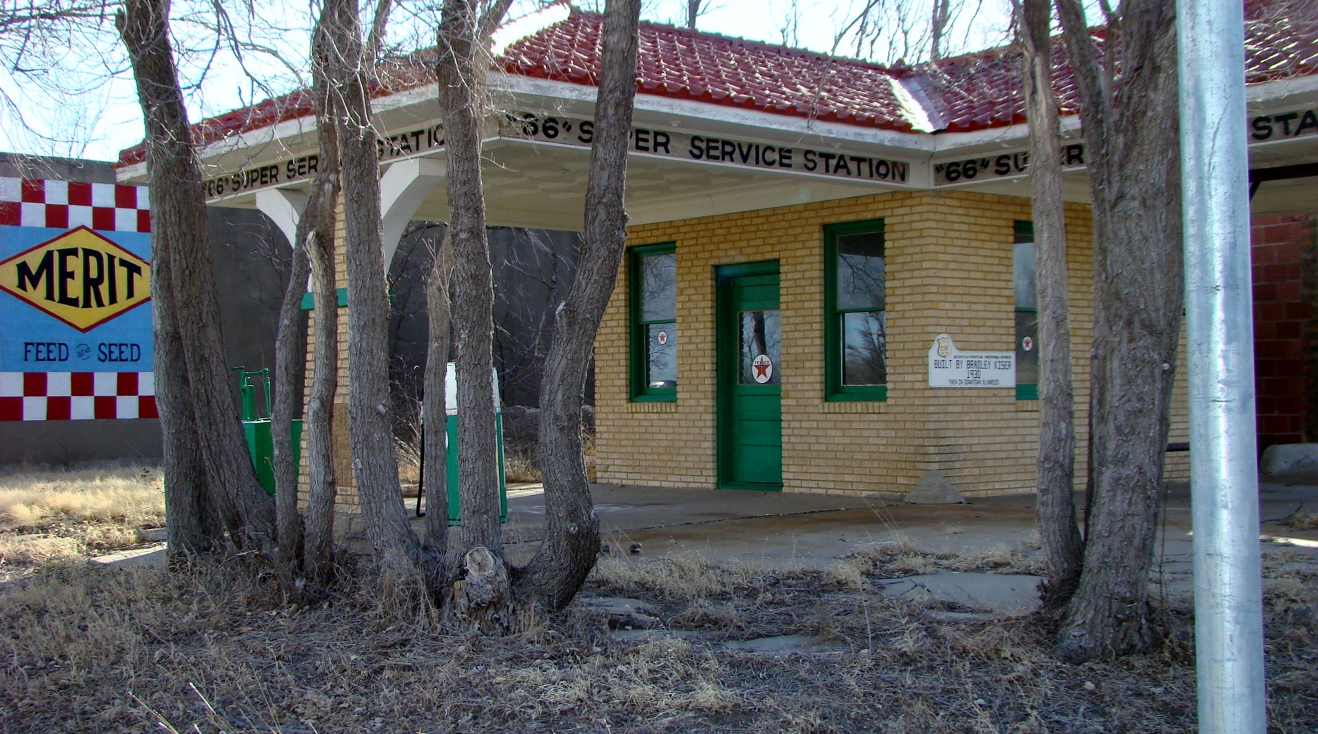 Photo: 66 Super Service Station and Marker