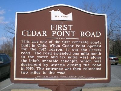 First Cedar Point Road Historical Marker