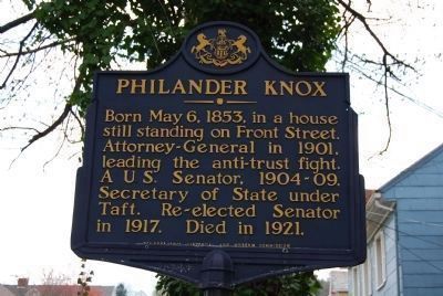 Philander Knox Historical Marker