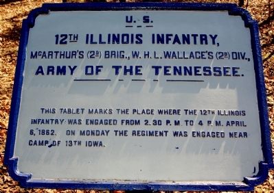 12th Illinois Infantry Historical Marker