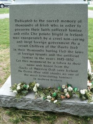An Gorta Mor Historical Marker