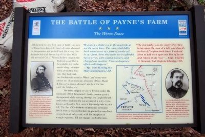 The Battle of Payne’s Farm Historical Marker