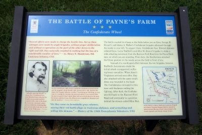 The Battle of Payne’s Farm Historical Marker