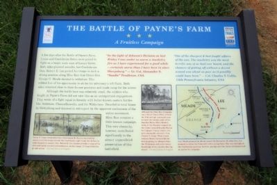 The Battle of Payne’s Farm Historical Marker