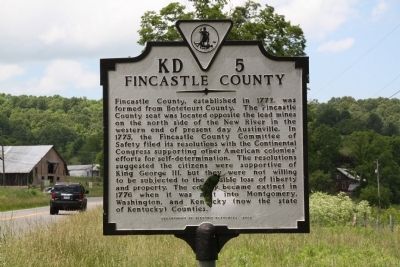 Fincastle County Historical Marker