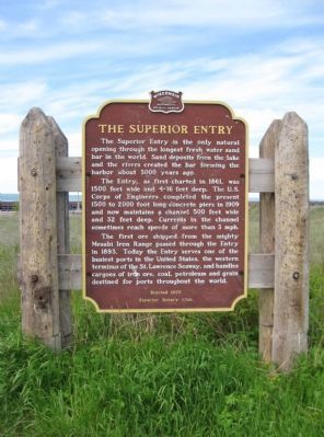 The Superior Entry Historical Marker