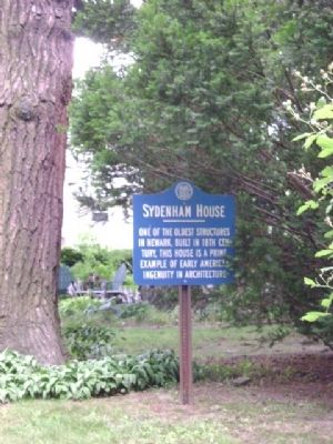 Sydenham House Historical Marker