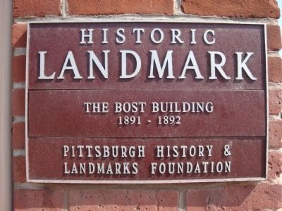 Bost Building Historical Marker