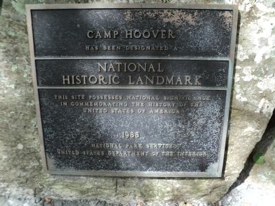 Camp Hoover Historical Marker