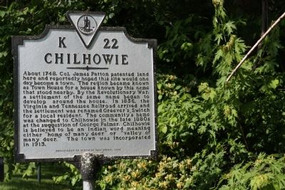 Chilhowie Historical Marker