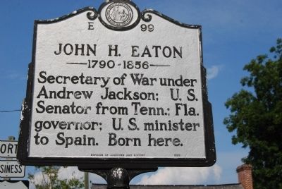 John H. Eaton Historical Marker