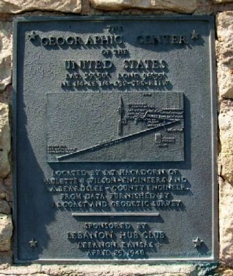 The Geographic Center of the United States Historical Marker
