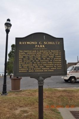 Raymond C. Schultz Park Historical Marker