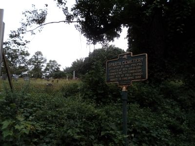 Sparta Cemetery Historical Marker