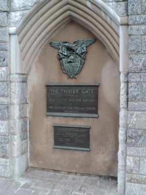 The Thayer Gate Historical Marker