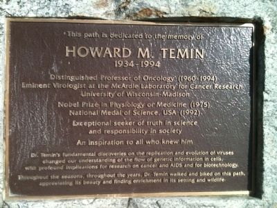 Howard M. Temin Historical Marker