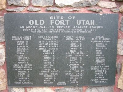 Site of Old Fort Utah Historical Marker