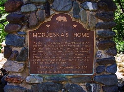 Modjeska's Home Historical Marker