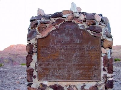 Picacho Mines Historical Marker