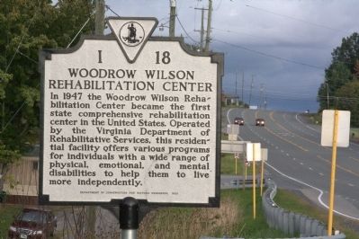 Woodrow Wilson Rehabilitation Center Historical Marker