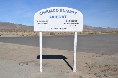 Camp Young Airstrip Historical Marker