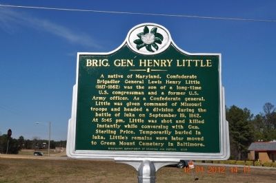 Brig. Gen. Henry Little Historical Marker