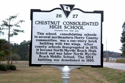 Chestnut Consolidated School Historical Marker