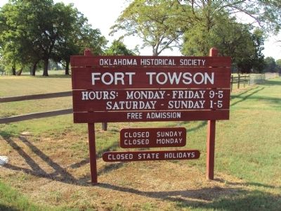 Fort Towson Historical Marker