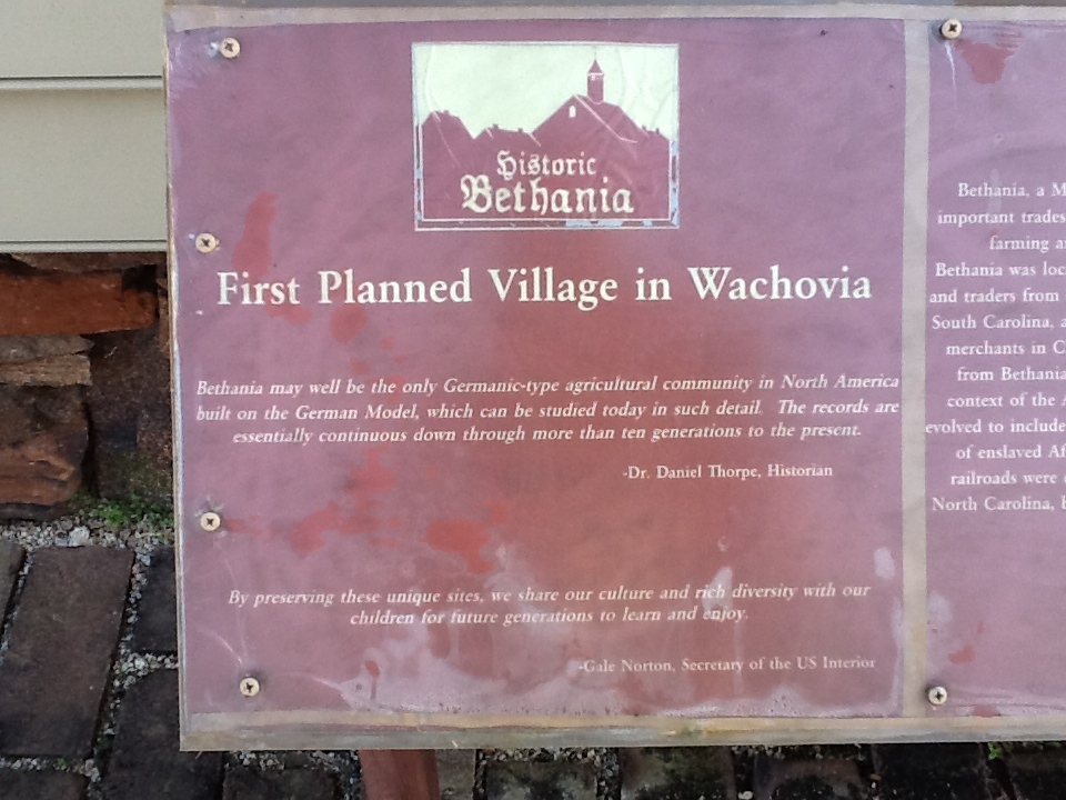Photo: Bethania history display