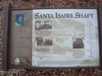 Santa Isabel Shaft Historical Marker