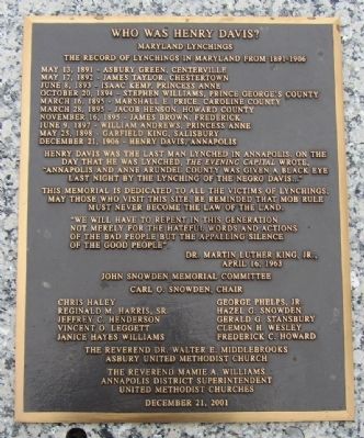 Who was Henry Davis? Historical Marker