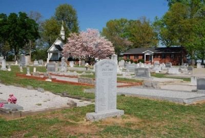 Flat Rock Cemetery Veterans Monument Historical Marker