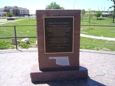 Guymon, Texas County, Oklahoma Historical Marker
