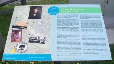 Samuel Brannan and the Gold Rush Historical Marker