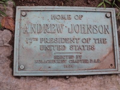 Home of Andrew Johnson Historical Marker