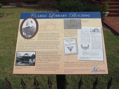 Clarke Library Building Historical Marker