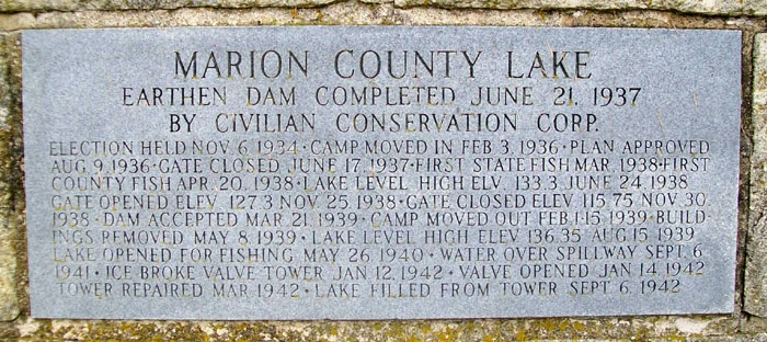 Photo: Marion County Lake Marker