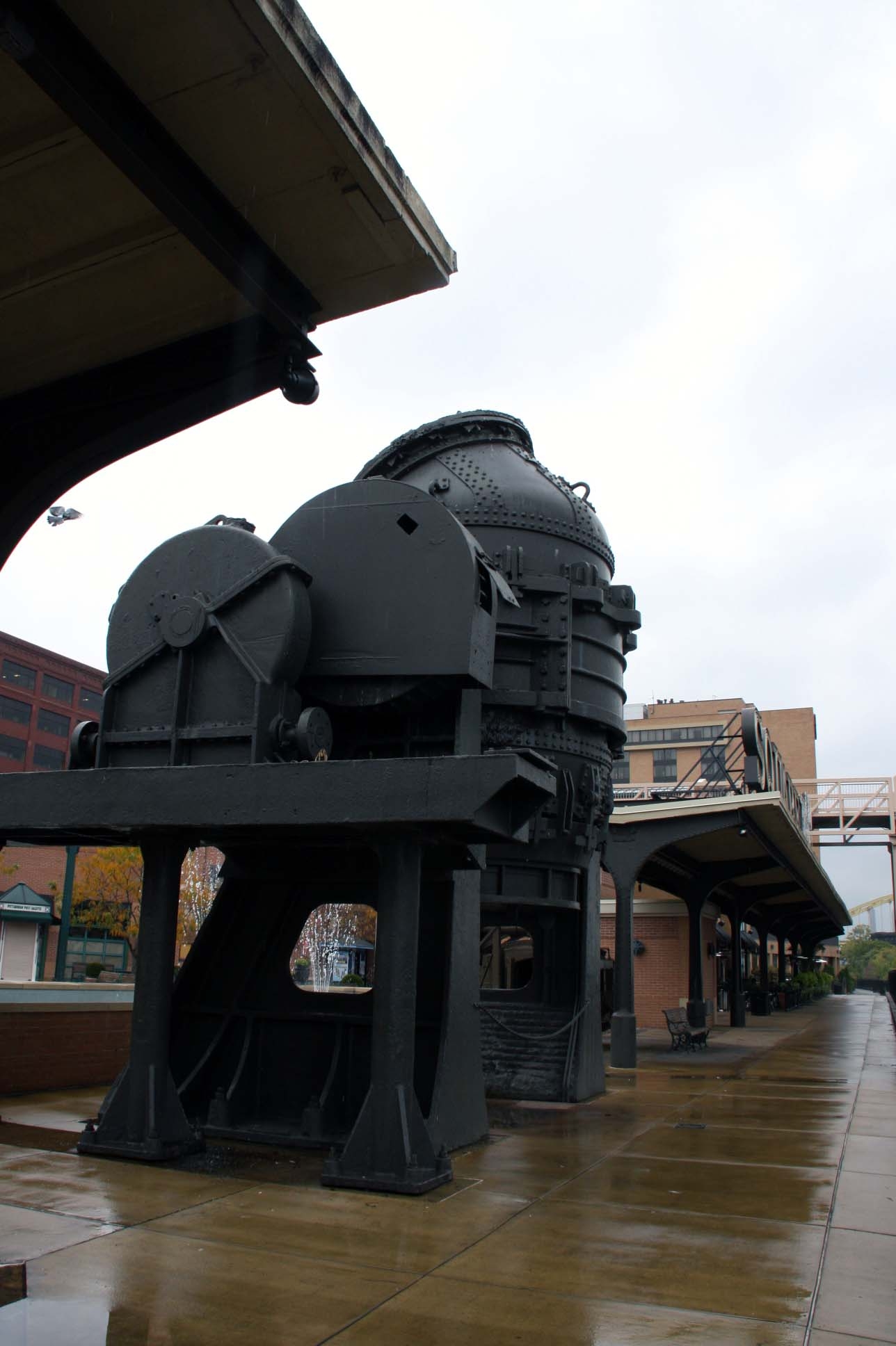 Photo: side view of the Bessemer Converter