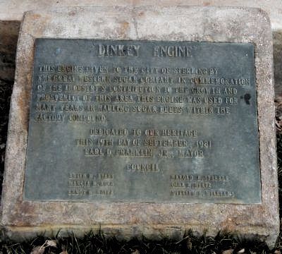 "Dinkey Engine" Historical Marker