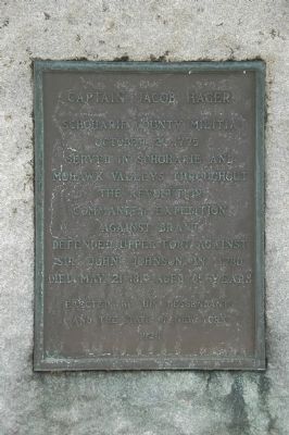 Captain Jacob Hager Historical Marker