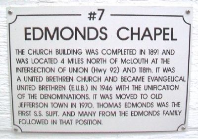 Edmonds Chapel Historical Marker