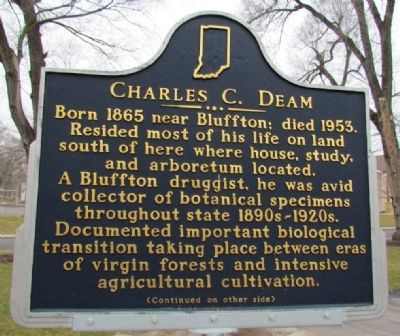 Charles C. Deam Historical Marker