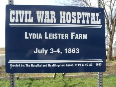 Lydia Leister Farm Historical Marker